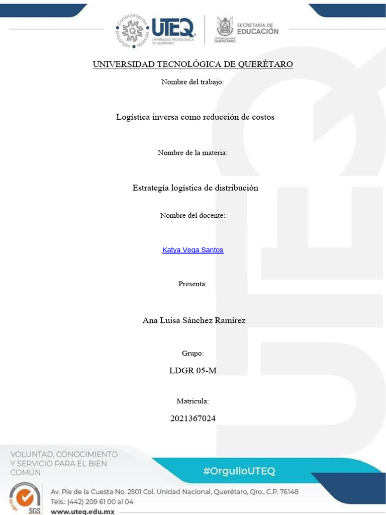 Logística Inversa Como Reducción de Costos | PDF | Logística | Business