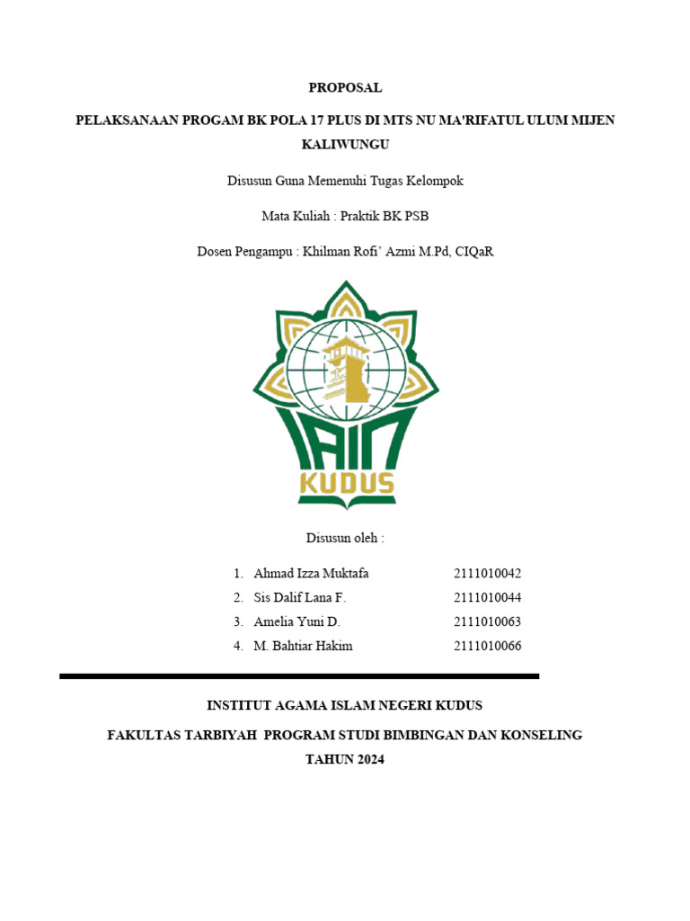 Proposal BK PSB | PDF | Karier & Perkembangan | Bisnis