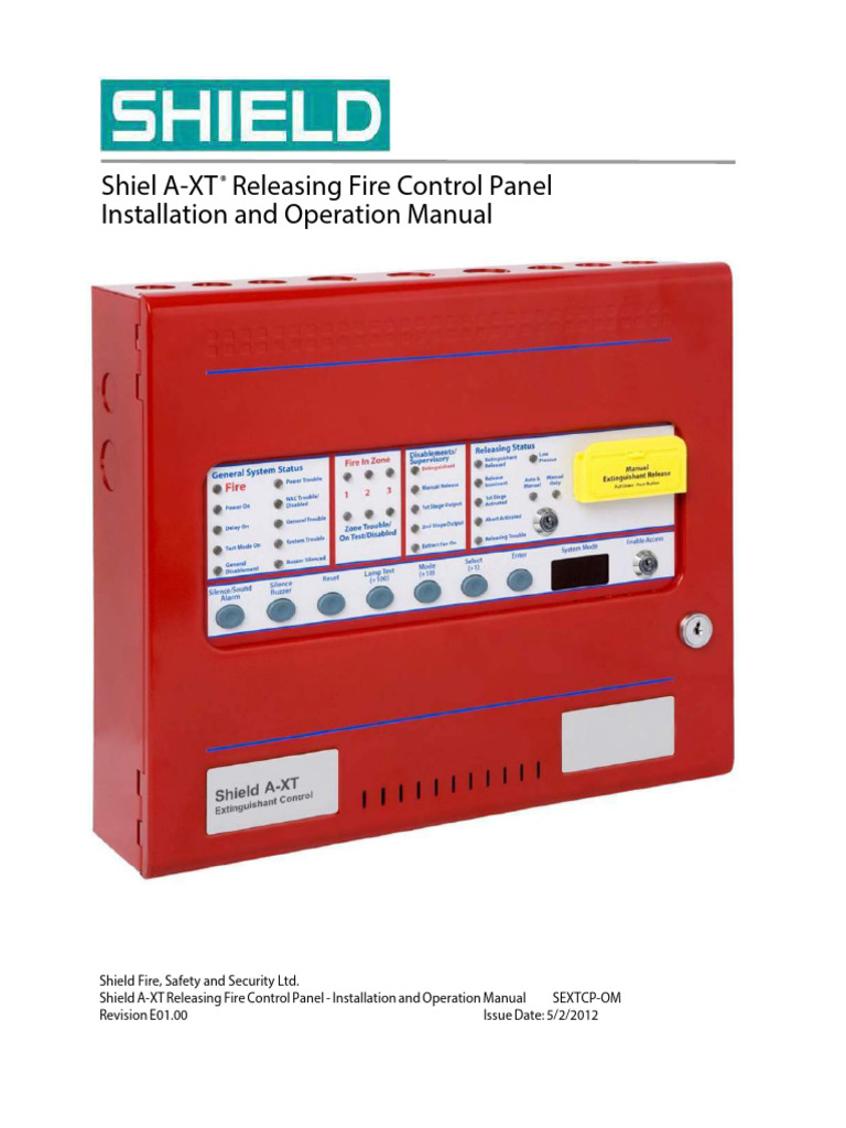 Installation Manual Fire Control Panel Shield UL | PDF | Relay | Fire ...