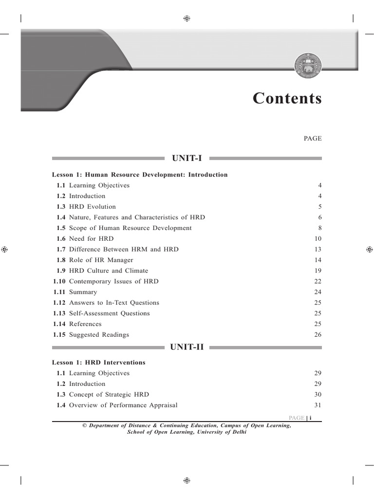 DSE-Human Resource Development 2 | PDF | Human Resources | Human ...