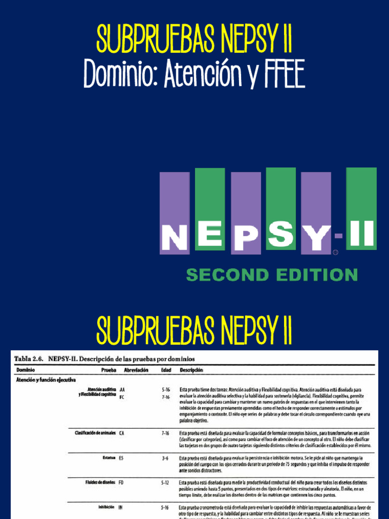 Nepsy 2 | PDF | Ciencia cognitiva