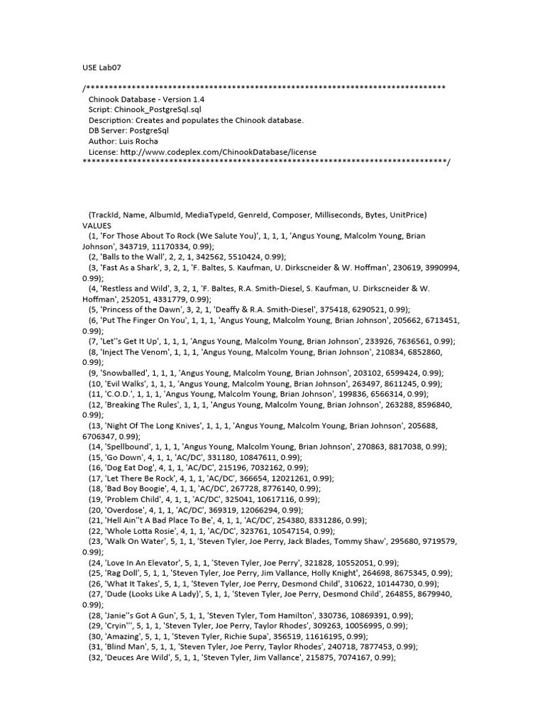 USE Lab07 | PDF | Recorded Music | Rock Music