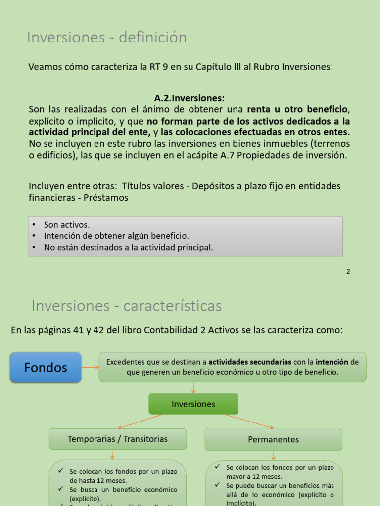 Inversiones Transitorias1 | PDF | Compartir (Finanzas) | Inversiones