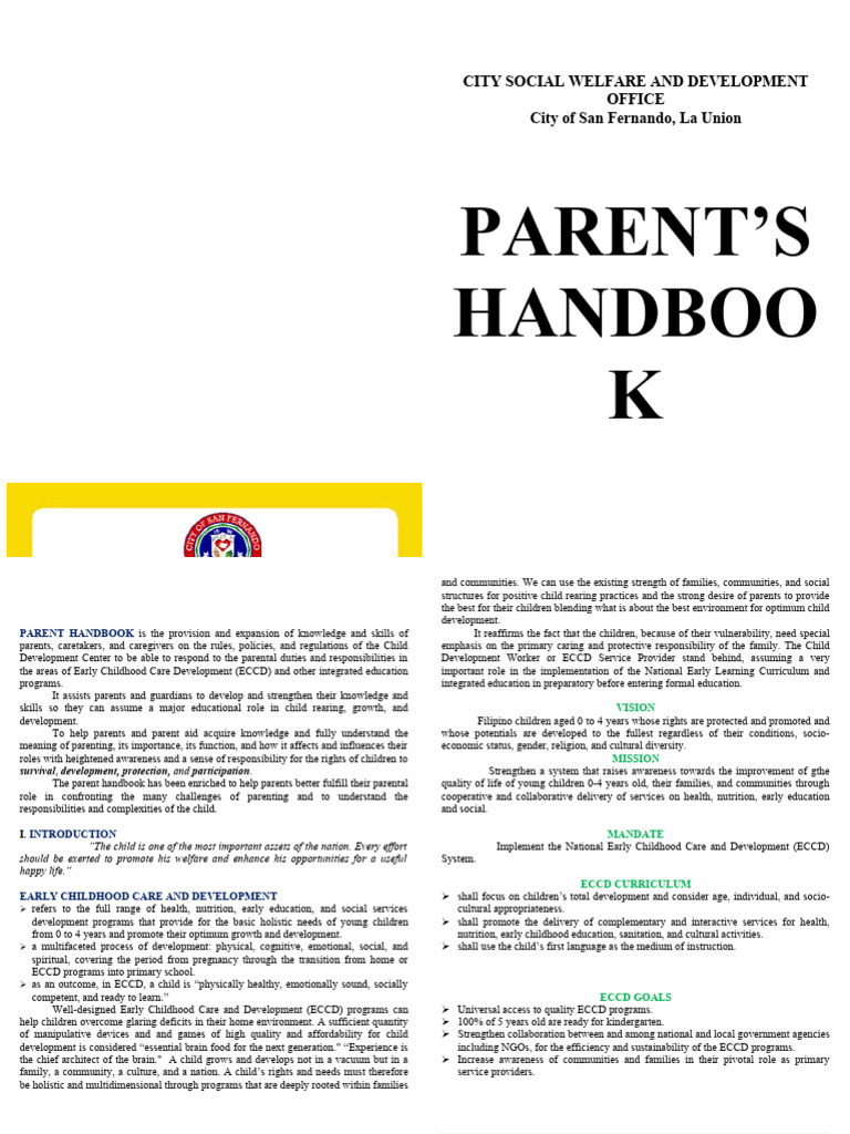 Parents Handbook | PDF | Parenting | Child Care