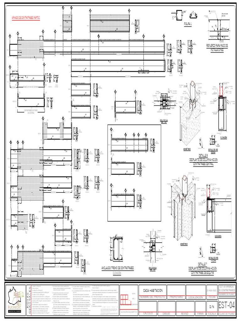 EST 04 ARMADO DE CONTRATRABES PT2 Eunice-E02 | PDF