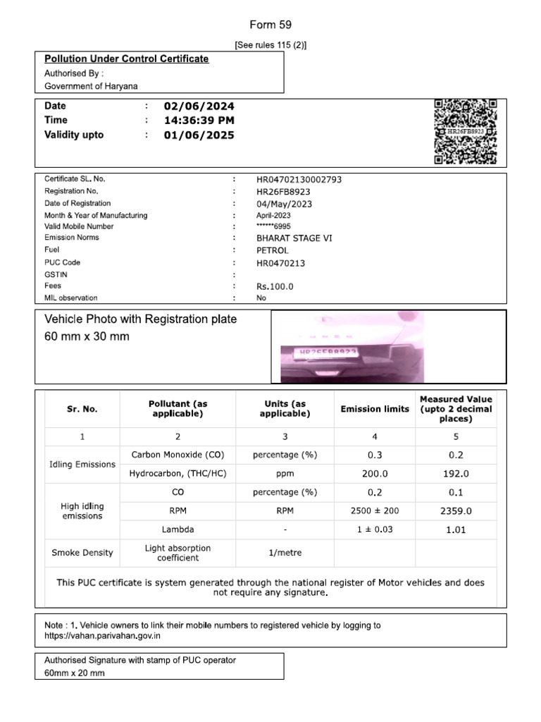 Puc Certificate | PDF