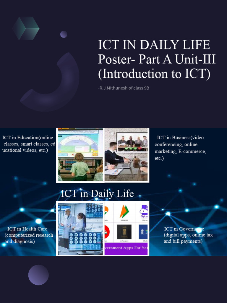 ICT in Daily Life | PDF | Computers