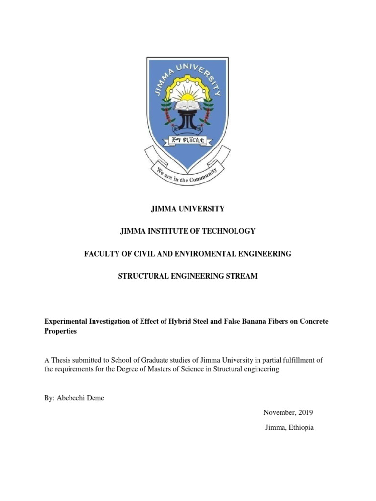 Abebech Final Thesis | PDF | Concrete | Fracture