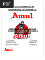 AMUL HRM Project Report | PDF | Economies | Business