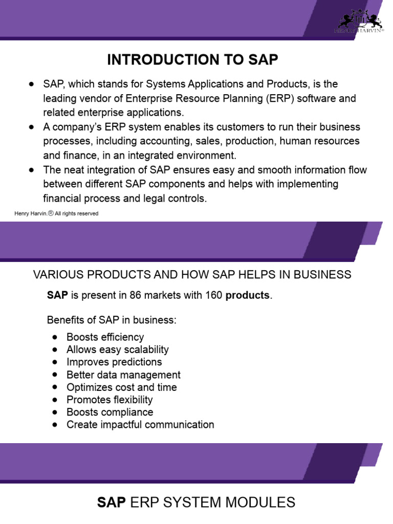 SAP Overview | Download Free PDF | Business | Computing