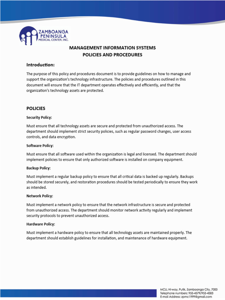 IT Management Policies Guide | PDF | Security | Computer Security