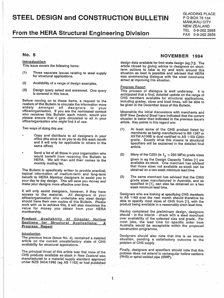 Design & Construction Bulletin 5 (Zey) | PDF