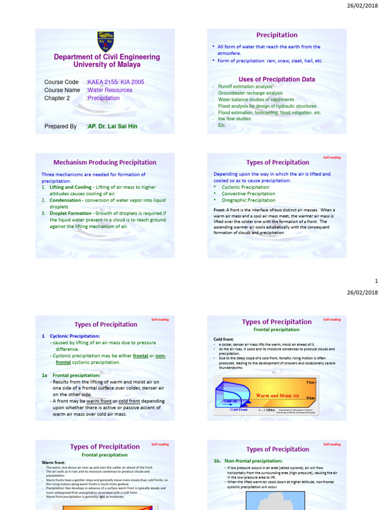 2 - Precipitation V | PDF | Precipitation | Rain