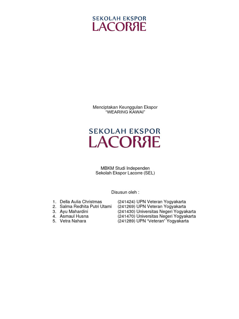 Laporansekolah Ekspor | PDF