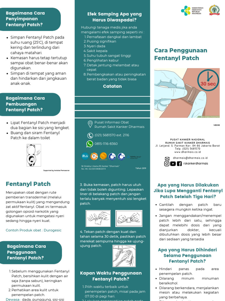 NB088 - Cara Penggunaan Fentanyl Patch | PDF