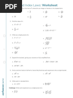 Year 9 Indices Practice Test | PDF