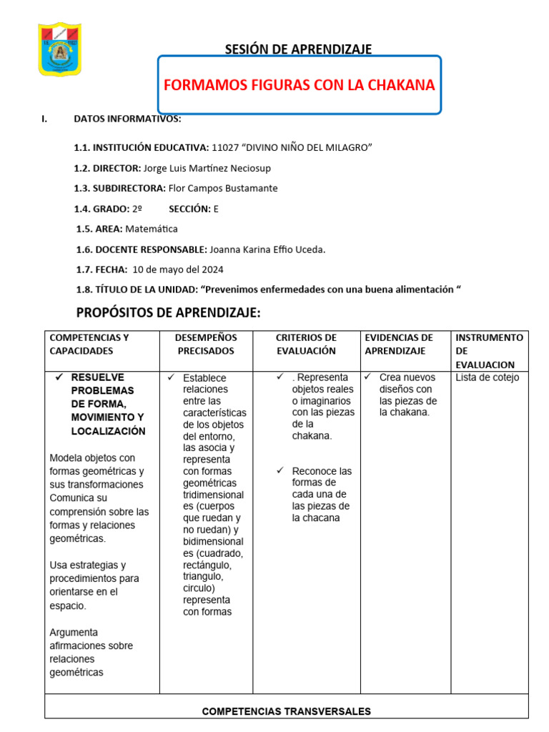 Chakan A | PDF | Evaluación | Aprendizaje