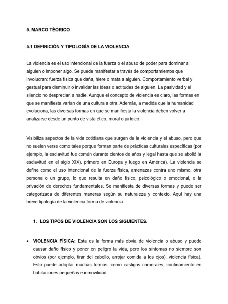 Definición y Tipología de La Violencia.doc.ANGEL.batz | Descargar ...