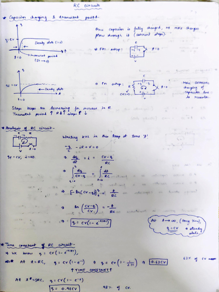 RC Circuits | PDF