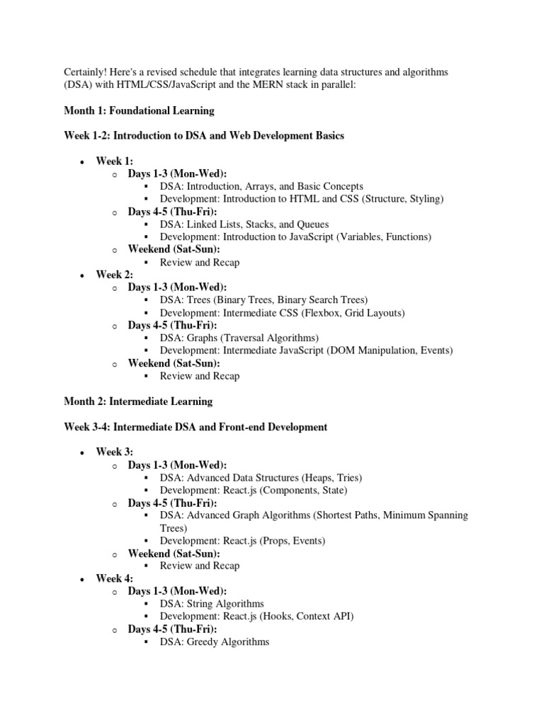 Time Schedule Pdf Java Script Document Object Model