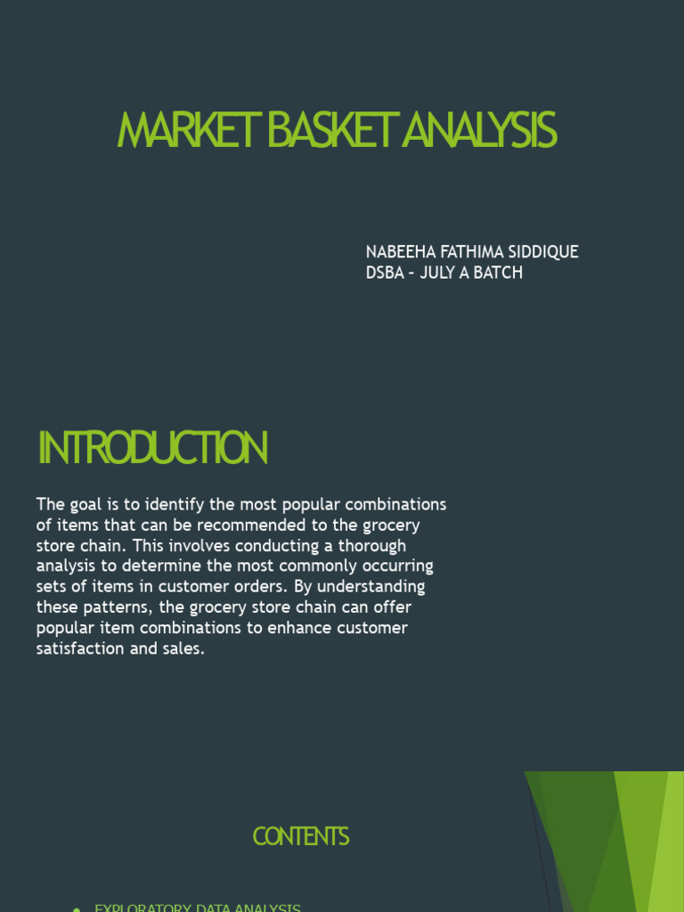 Grocery Store Market Basket Analysis | PDF | Business