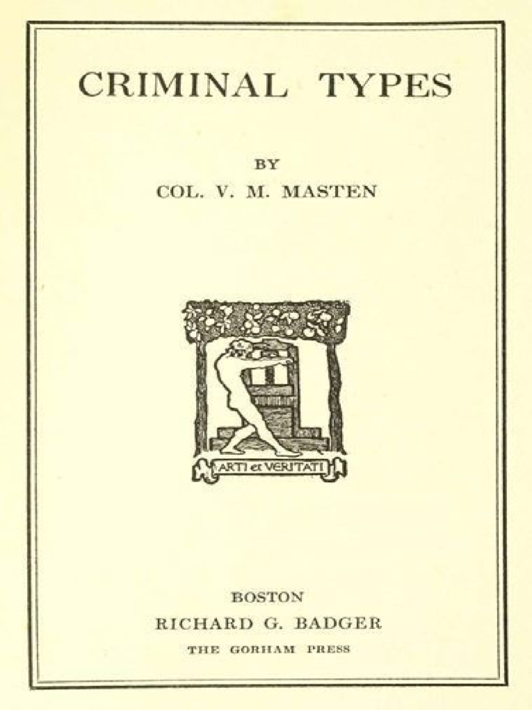 Criminal-Types | PDF | Project Gutenberg | Criminology