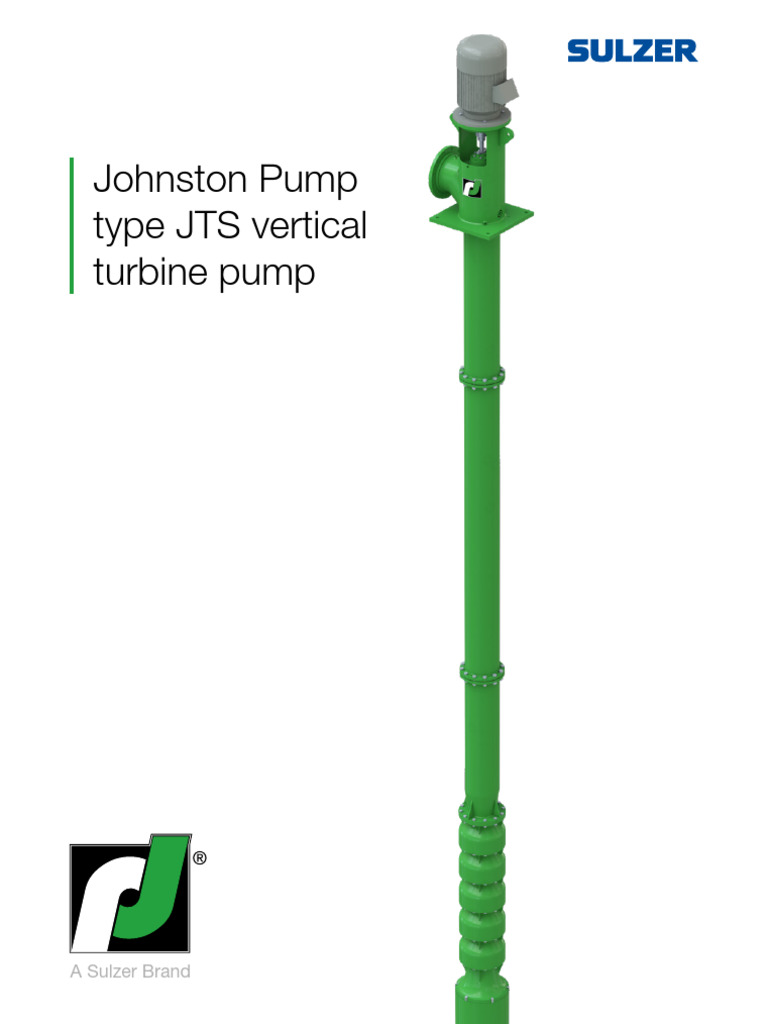 Johnston Pump Jts Vertical Turbine Pump | Download Free PDF | Pump | Bearing (Mechanical)
