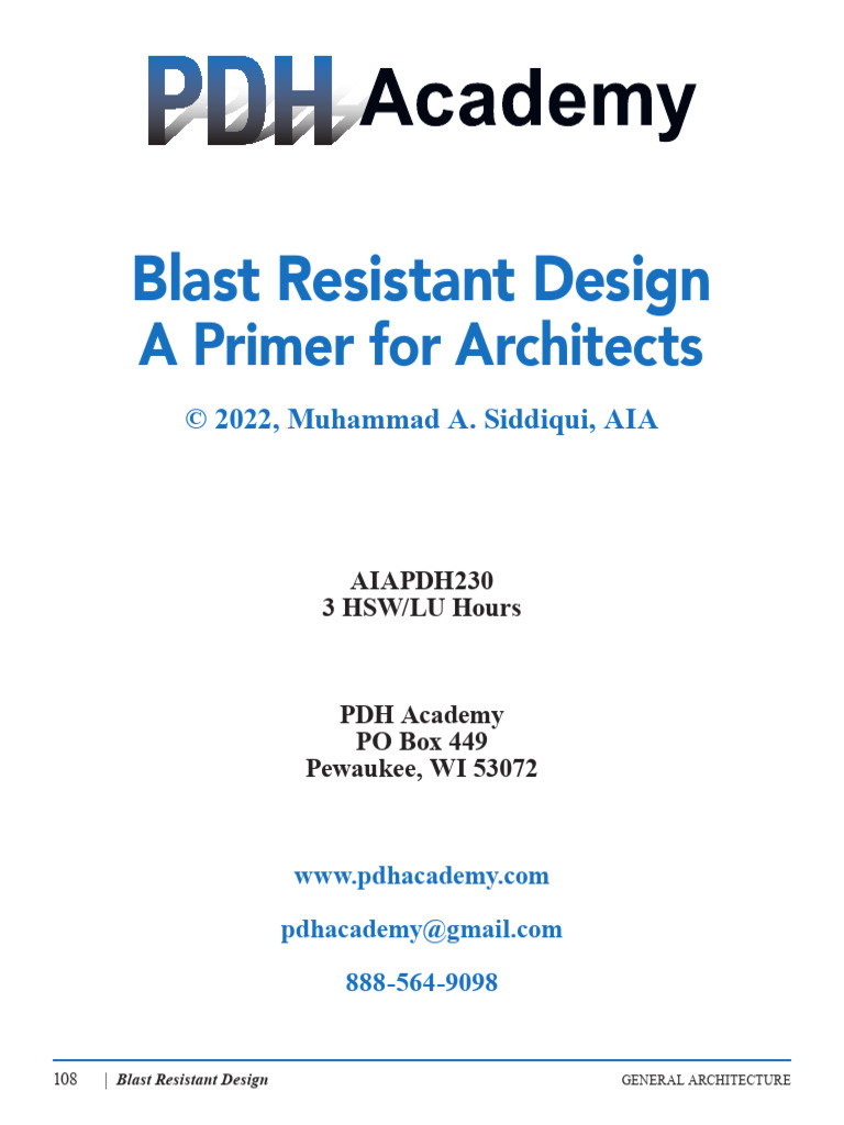 Blast Resistant Design | PDF | Explosion