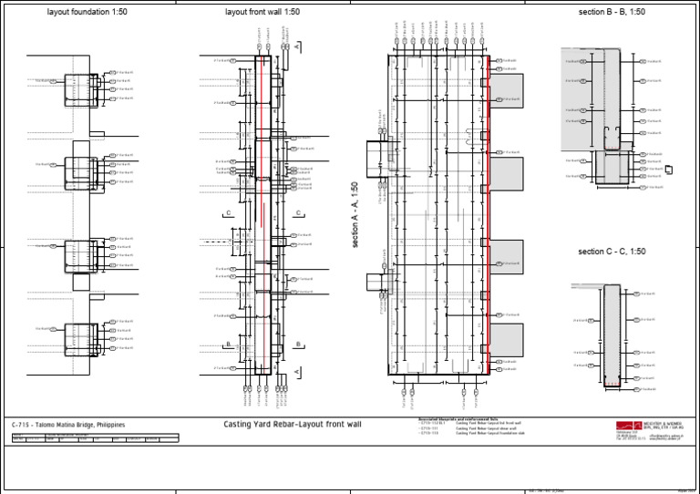 C715-112 Casting Yard, Rebar-Layout, front wall | PDF