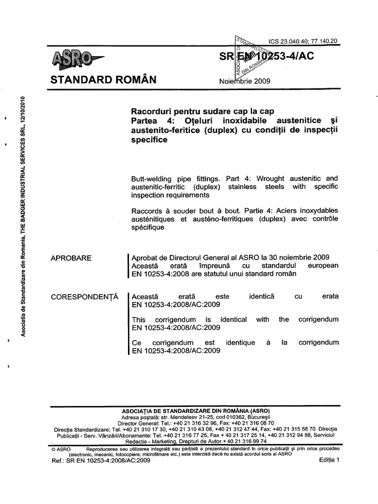 SR en 10253-4-Ac-2009 | PDF