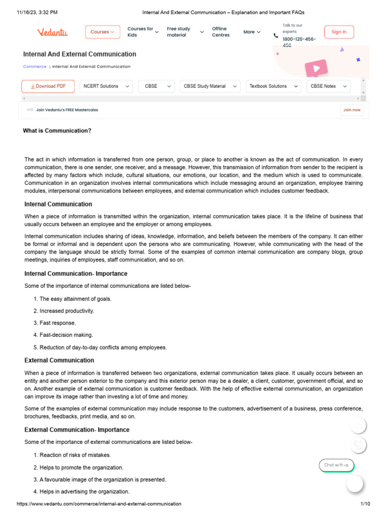 Internal and External Communication | PDF | Communication | Information