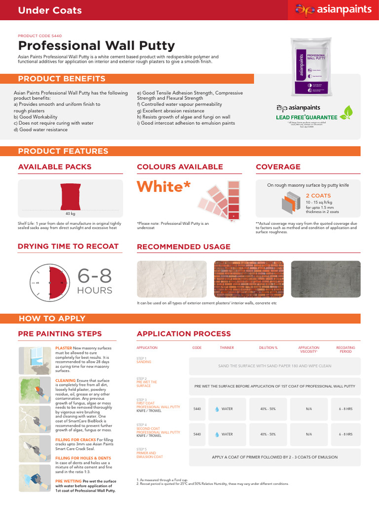 Asian Paint | PDF | Paint | Plaster