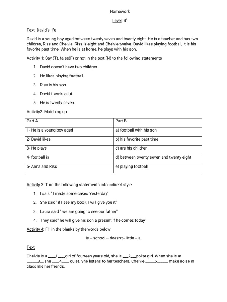 Homework2 4e | PDF | Language Arts & Discipline