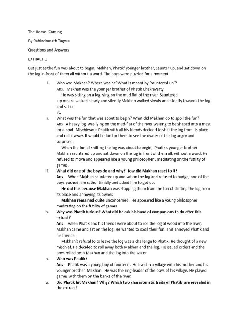 The Home - Coming | PDF