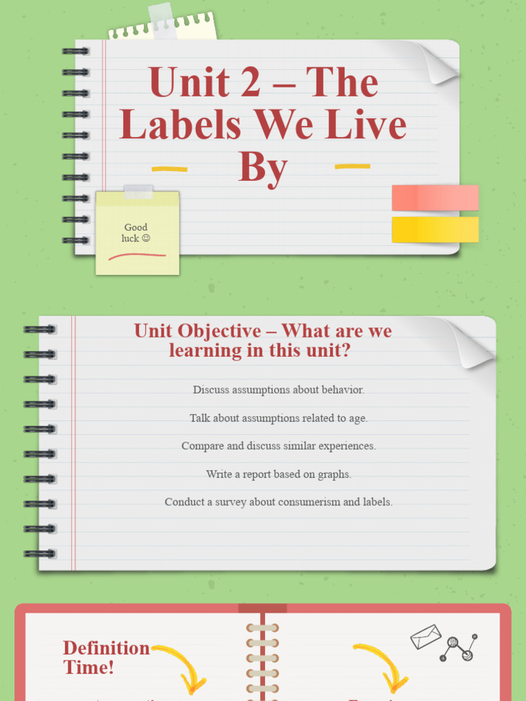 Unit 2 - The Labels We Live by | PDF | Verb | Question