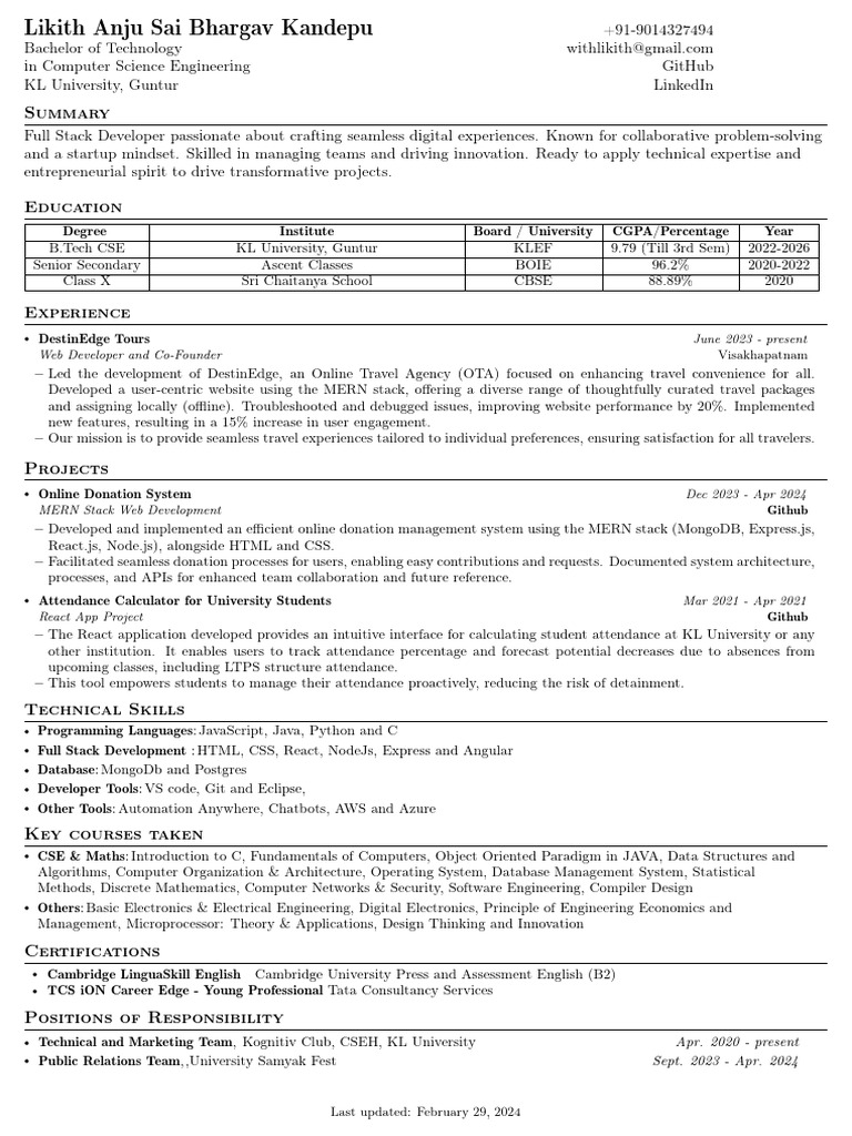 sample-Resume | Download Free PDF | Databases | Application Software