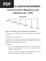 CLRA Act 1970 Overview and Provisions | PDF | License | Employment