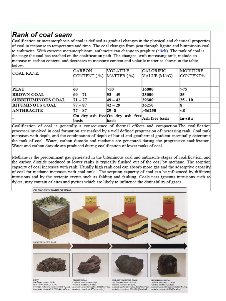 9 Rango de Los Carbones-Tema 1 | PDF | Coal | Bituminous Coal