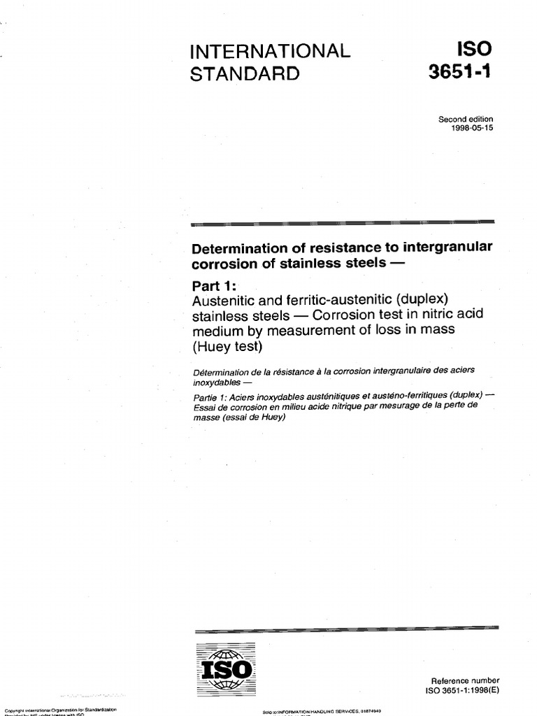 Iso 3651-1 PDF | PDF