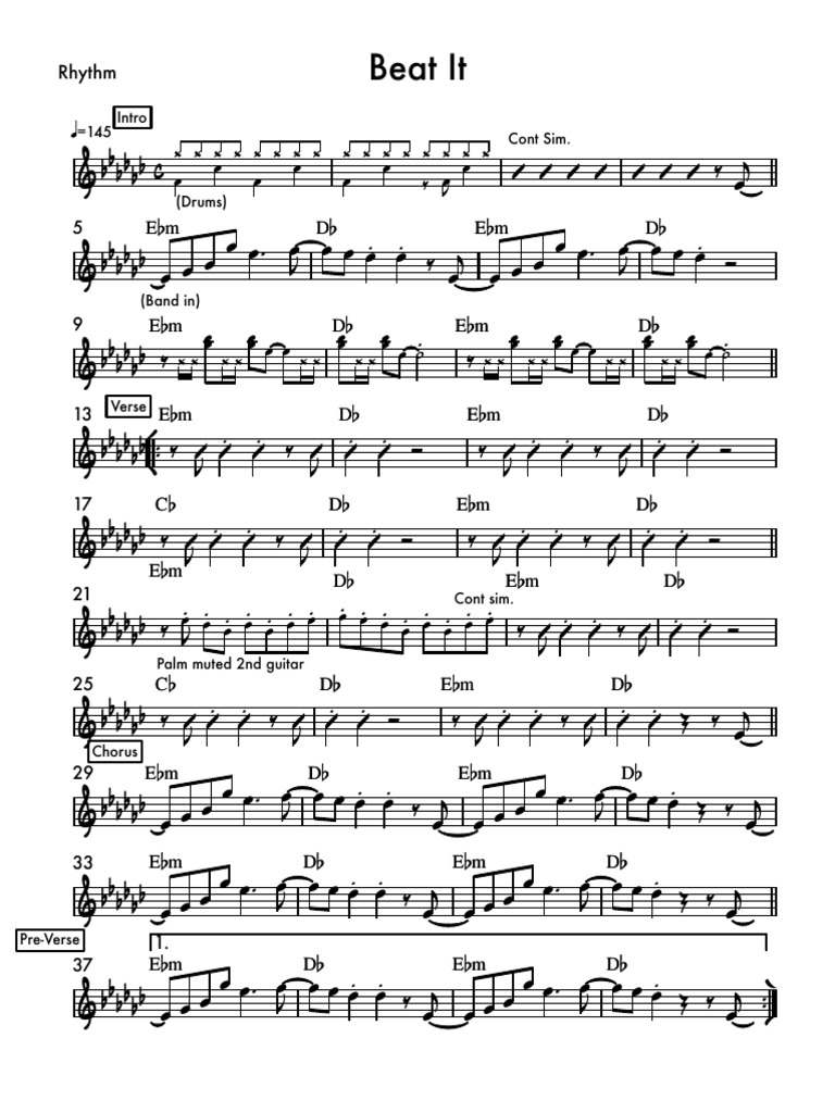 Beat It - Rhythm | PDF