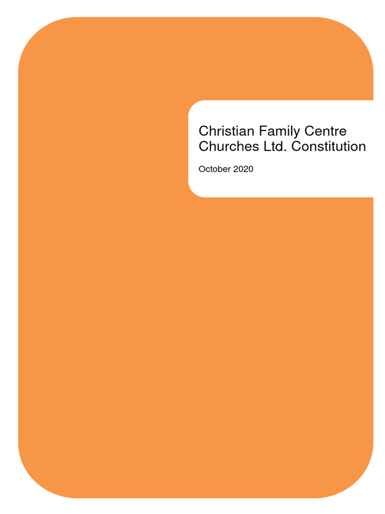 CFC Churches Constittuion OCT 2020.docx27960 1 | PDF | Proxy Voting ...