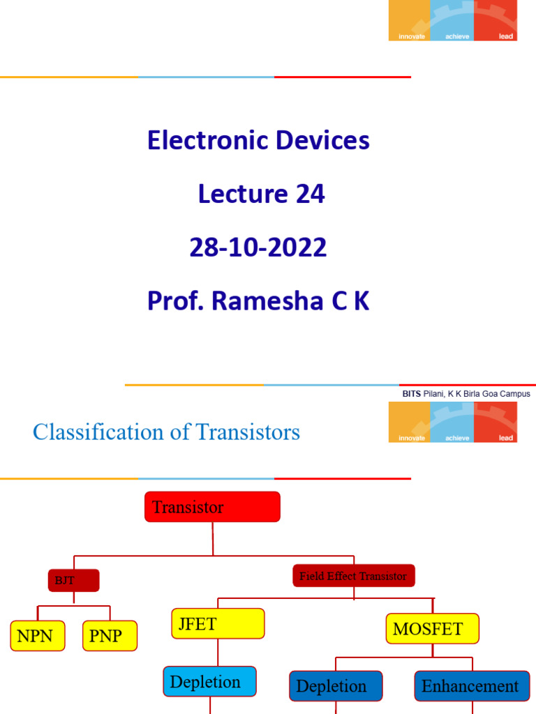 Lecture-24-28102022 | PDF | Field Effect Transistor | Mosfet