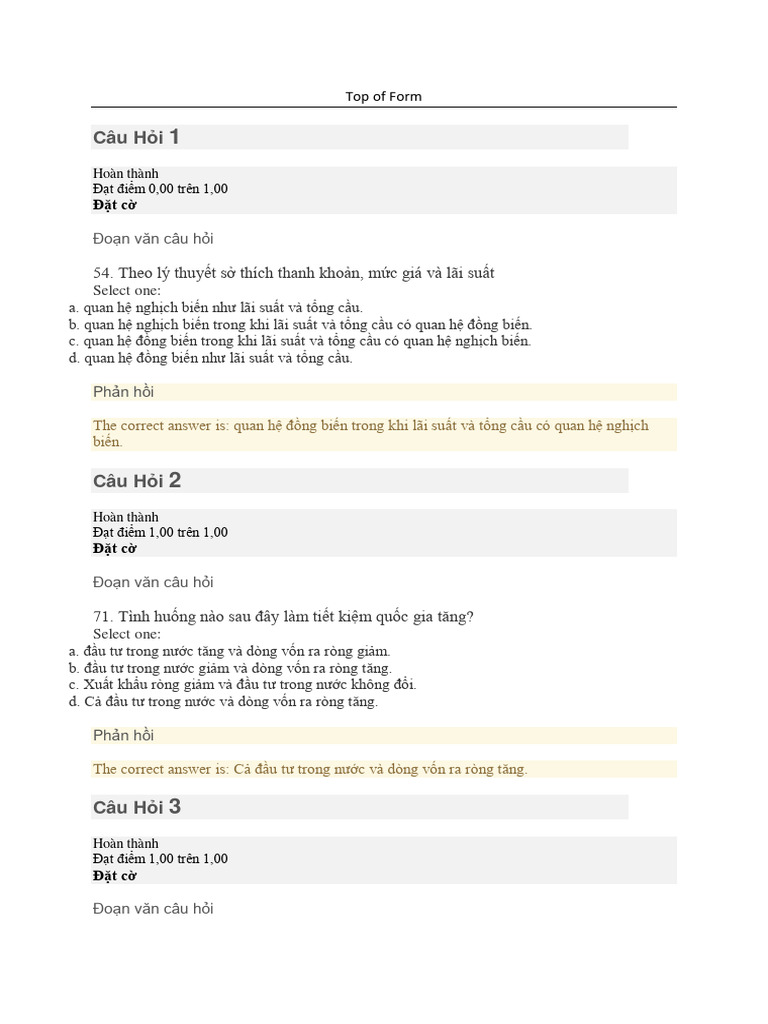 BTVM LMS 3 kinh tế vĩ mô | PDF