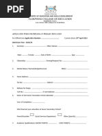 Sce Application Form | PDF