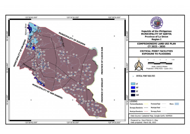 Critical Point Facilities Exposure Map To Flooding | PDF