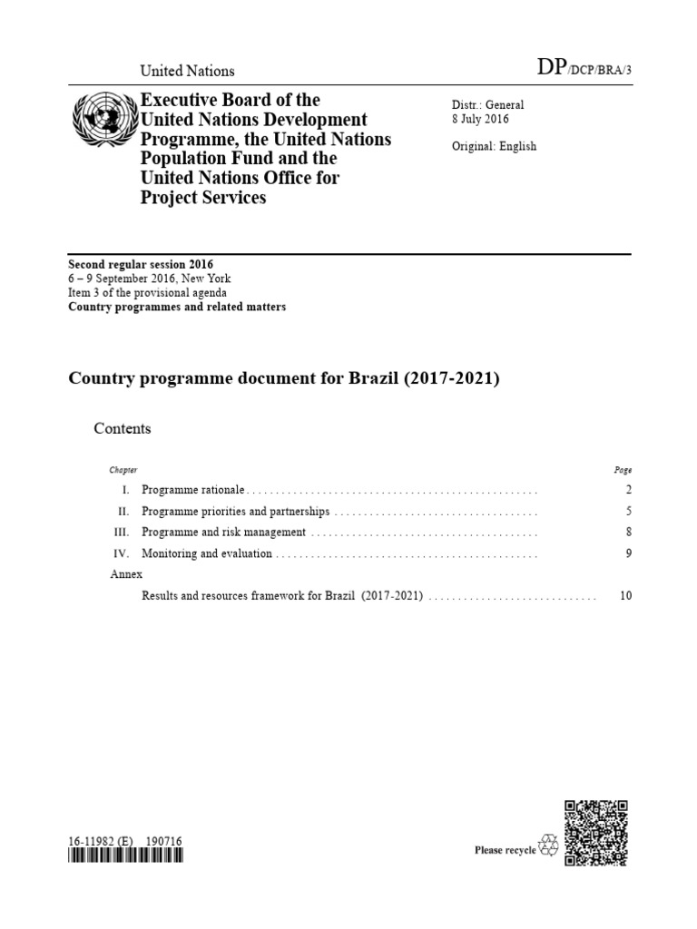 undp-rblac-cpd-brazil | PDF | United Nations Development Programme | Sustainability