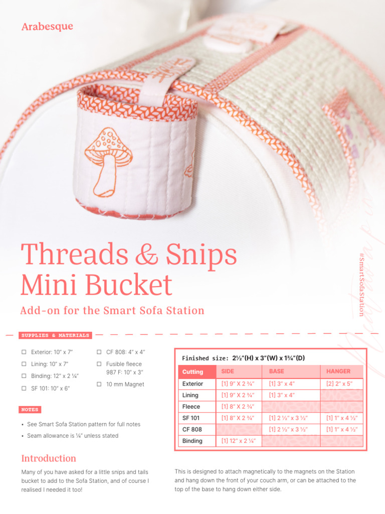Smart+Sofa+Station+ +thread Catcher+v1 | PDF | Seam (Sewing) | Sewing