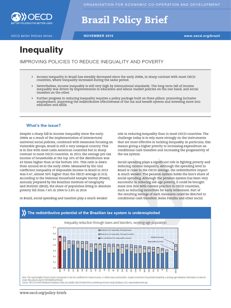 Brazil Improving Policies To Reduce Inequality and Poverty | PDF | Poverty & Homelessness ...