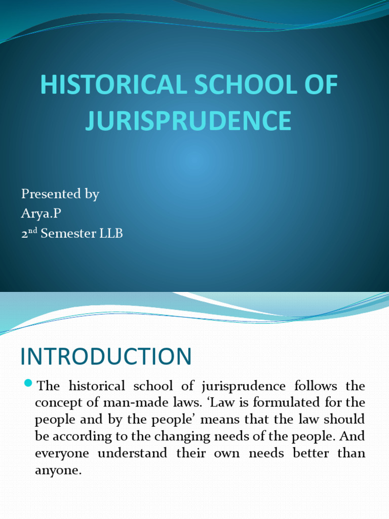 Historical School of Jurisprudence | PDF | Jurisprudence | Liberal Arts ...