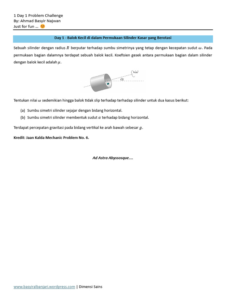 Soal Dan Solusi 1 Day 1 Problem Challenge Pra OSP Lengkap by Dimensi Sains | PDF